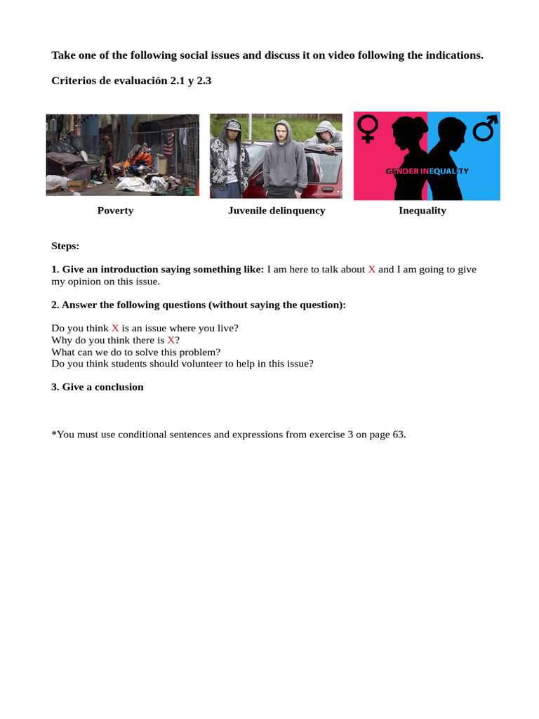 Speaking Unit 5 - Talking About Social Issues | PDF