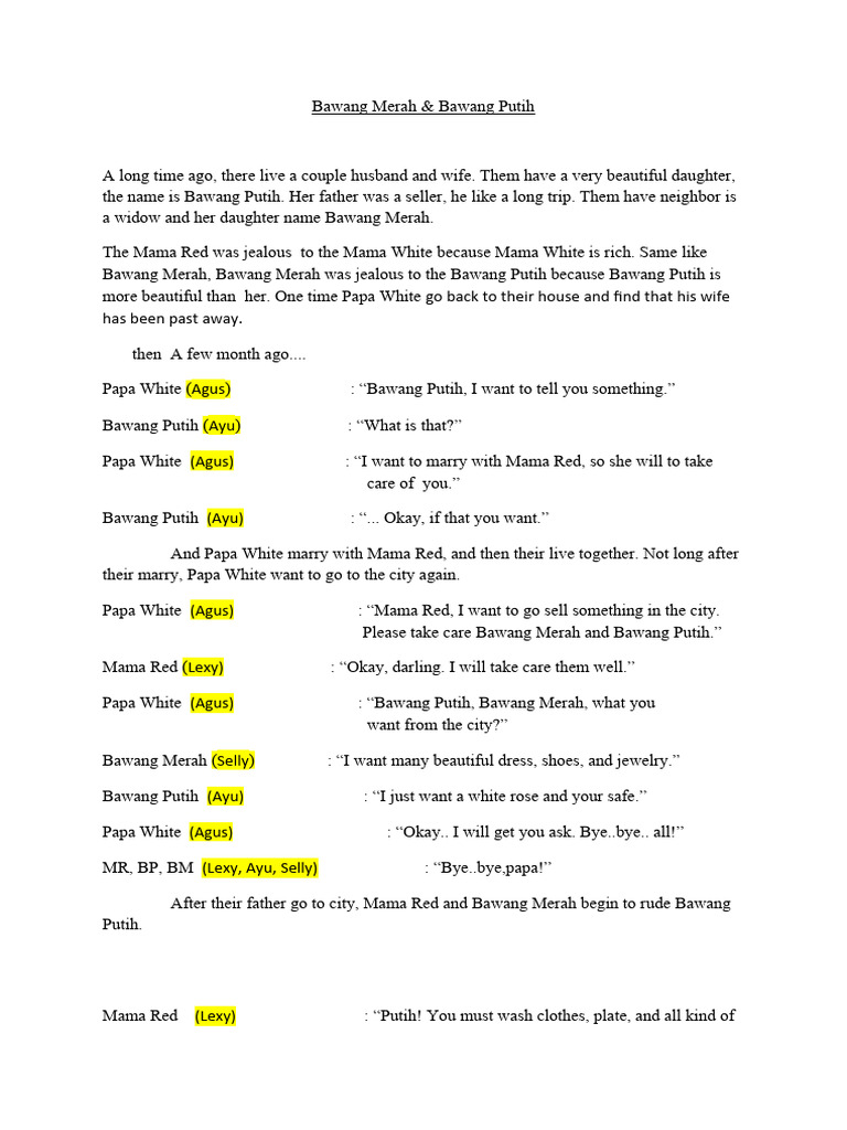 Drama Bahasa Inggris (1) - 1 | PDF