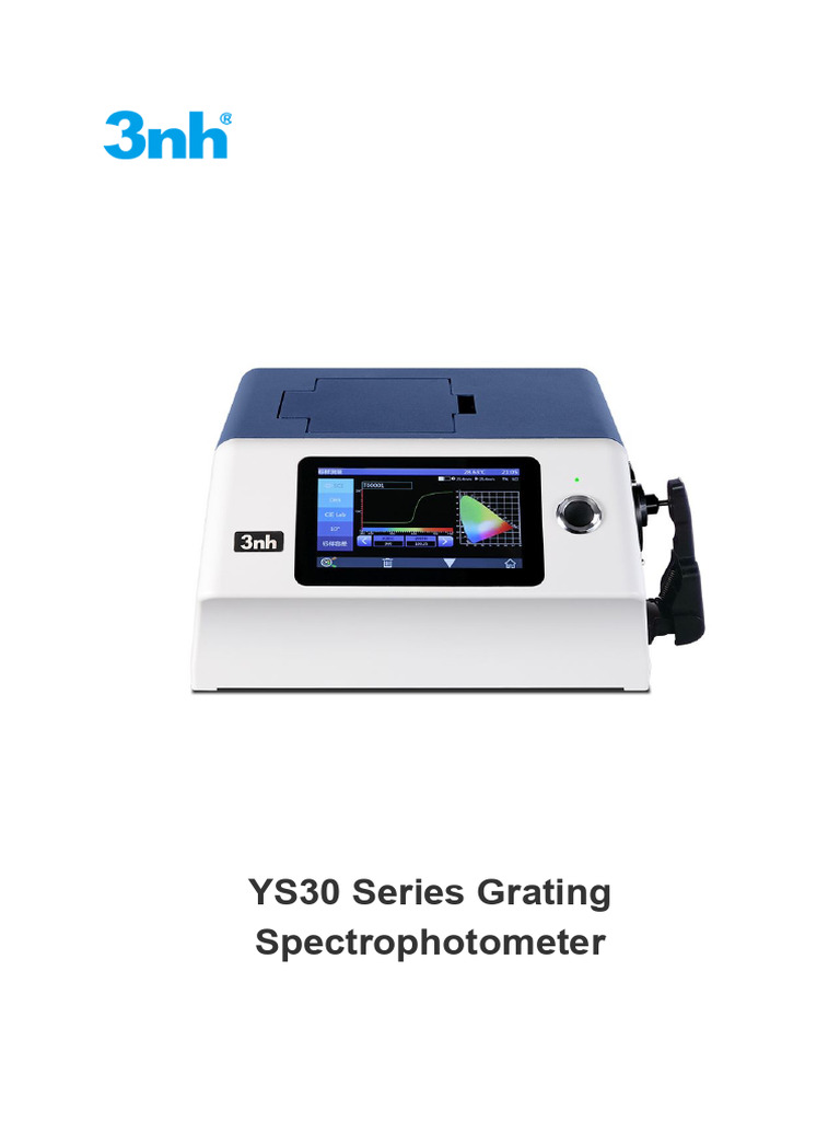 3nh YS30 Series Datasheet | PDF | Spectrophotometry | Color