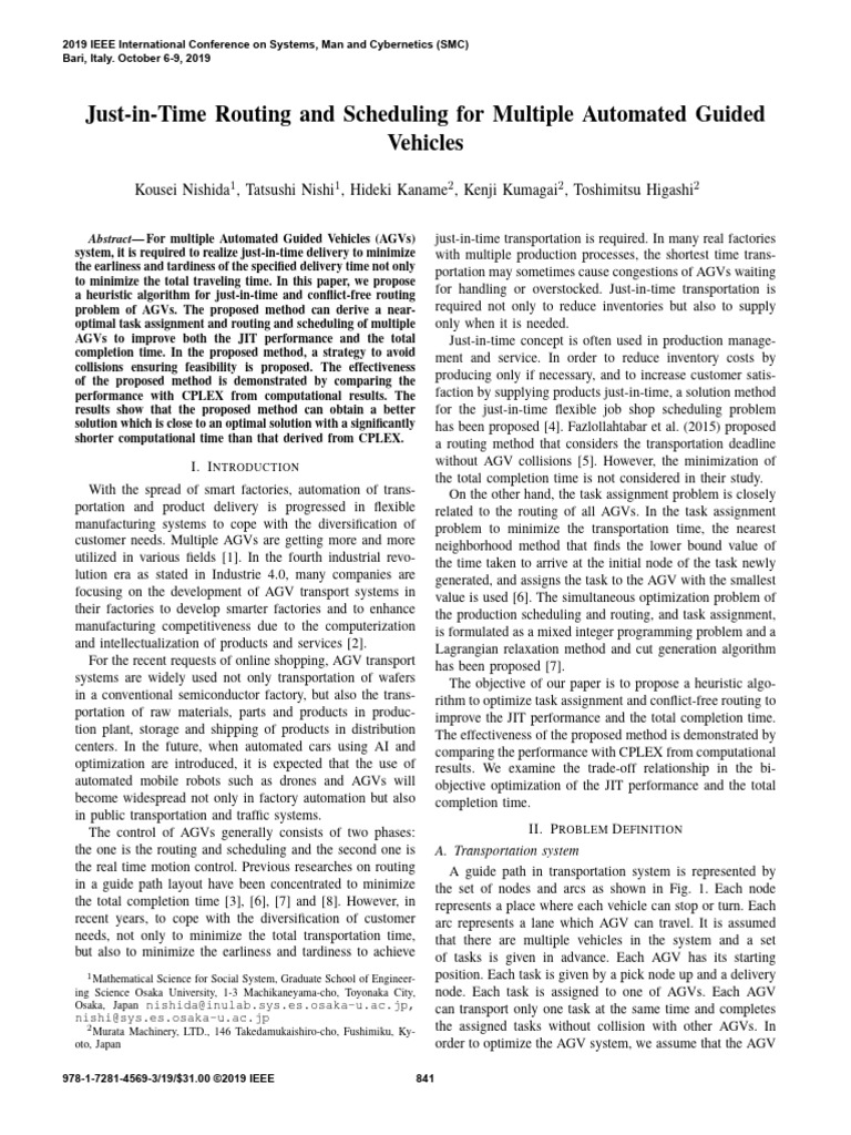 Nishida 2019 | PDF | Routing | Mathematical Optimization