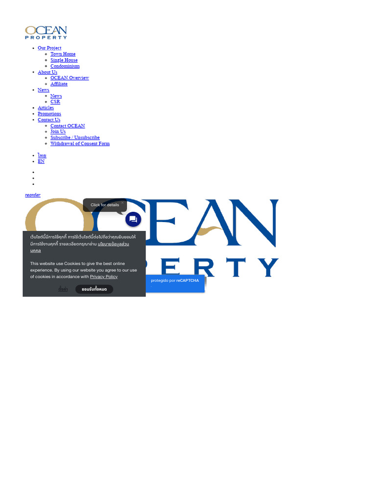 OCEAN PROPERTY Is A Leading Full-Scale Real Estate Developer in Thailand | PDF