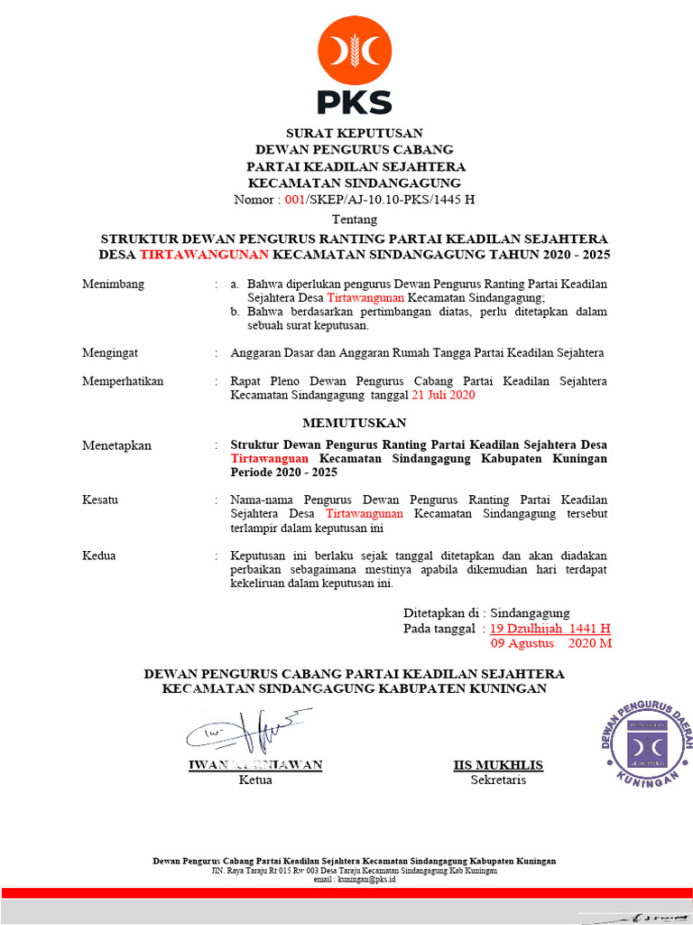 SK DPRa TIRTAWANGUNAN | PDF