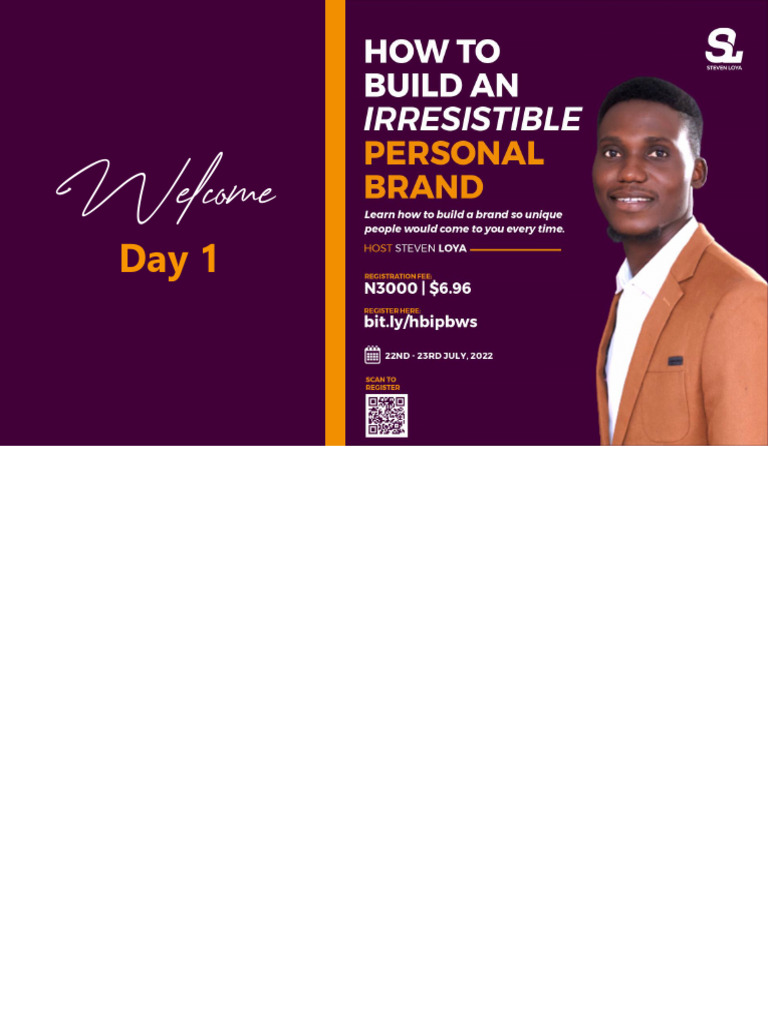 Personal Branding Masterclass Overview | PDF | Brand | Business