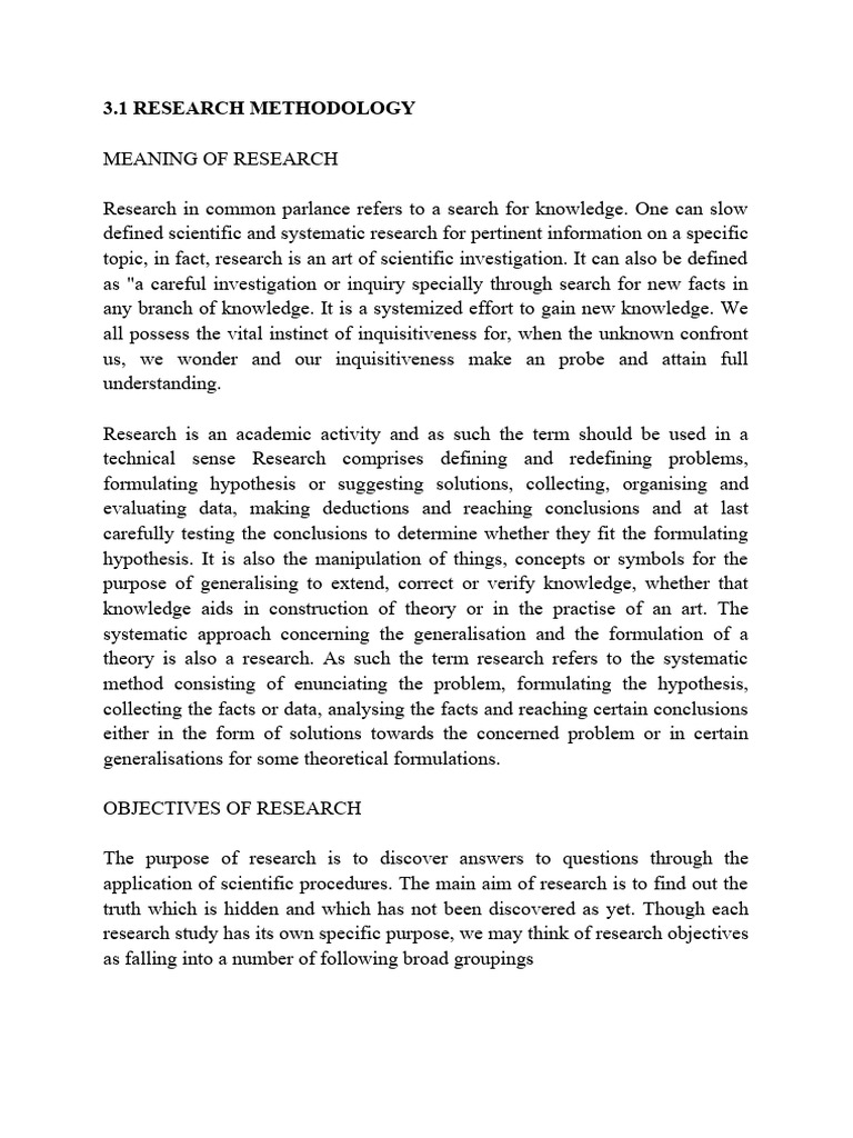 Research Methodology | PDF | Revenue | Equity (Finance)