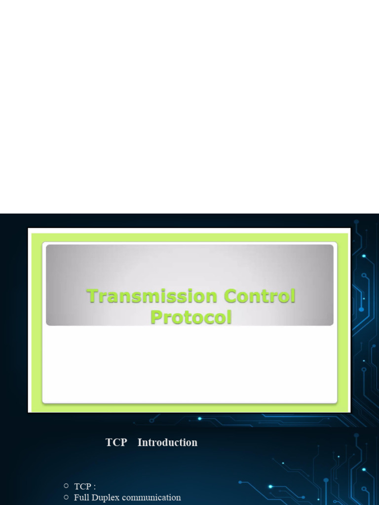 TCP MP | PDF | Transmission Control Protocol | Computer Network