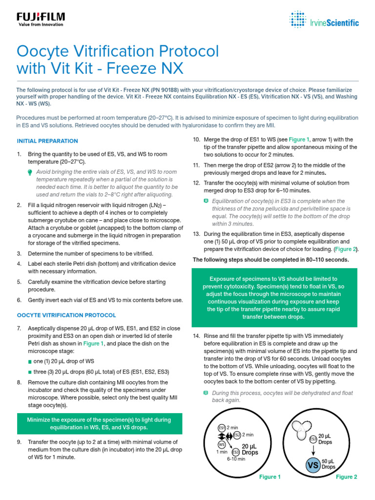 Vit Freeze NX Oocyte Protocol 002776 - Ooctye - Vitrification ...