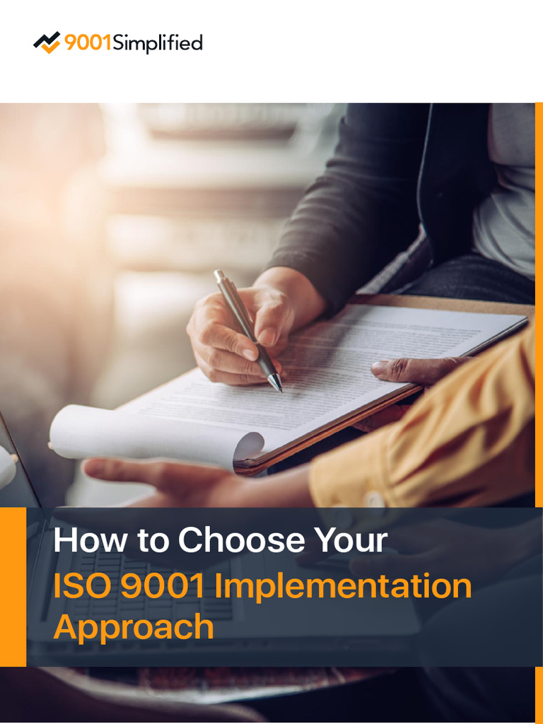 Choose Best Approach To Iso 9001 | PDF | Iso 9000 | Consultant