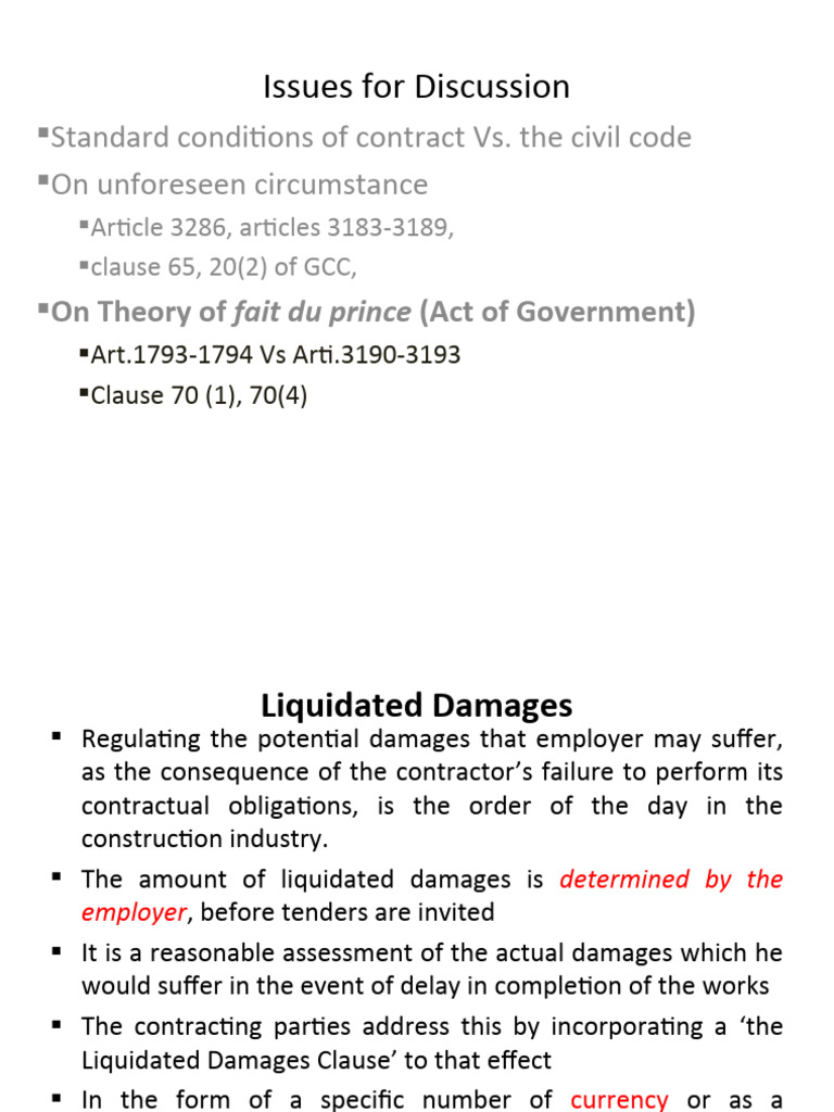 Liqudated D | PDF | Liquidated Damages | Damages