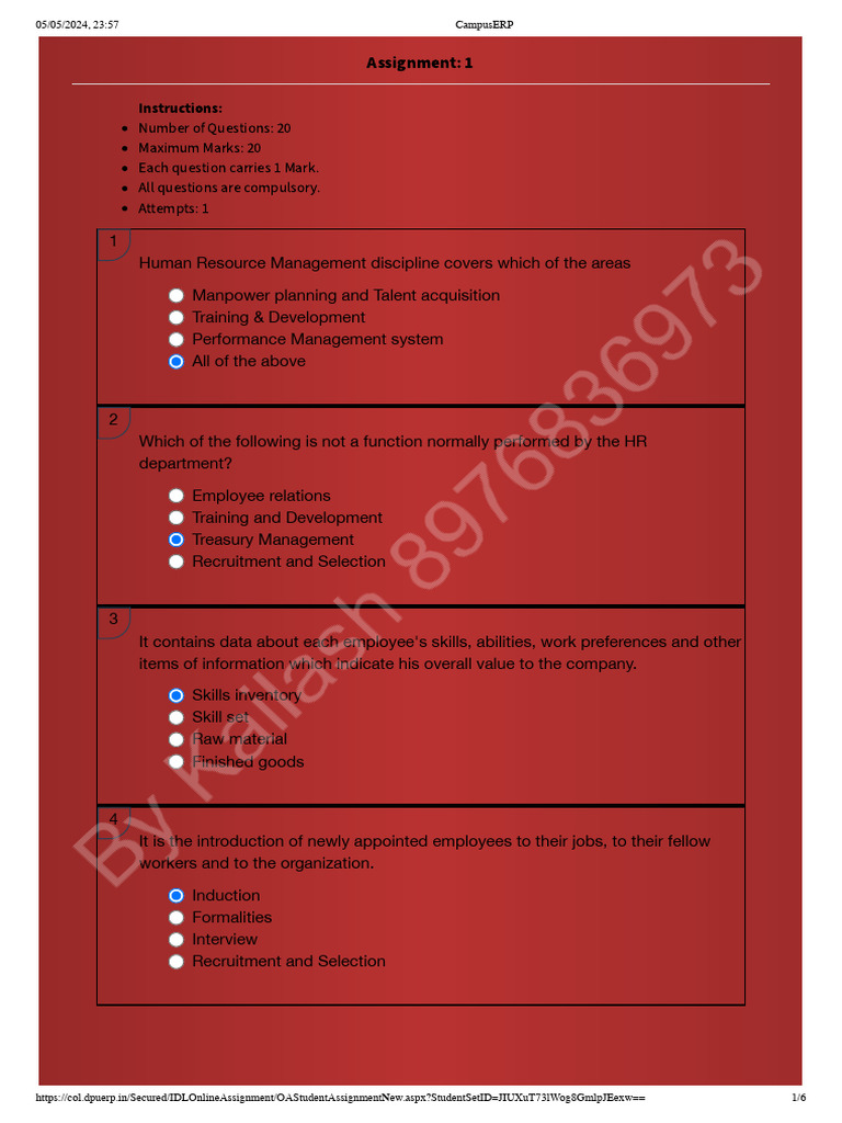 Human Resource Management - Watermark | PDF | Human Resource Management ...