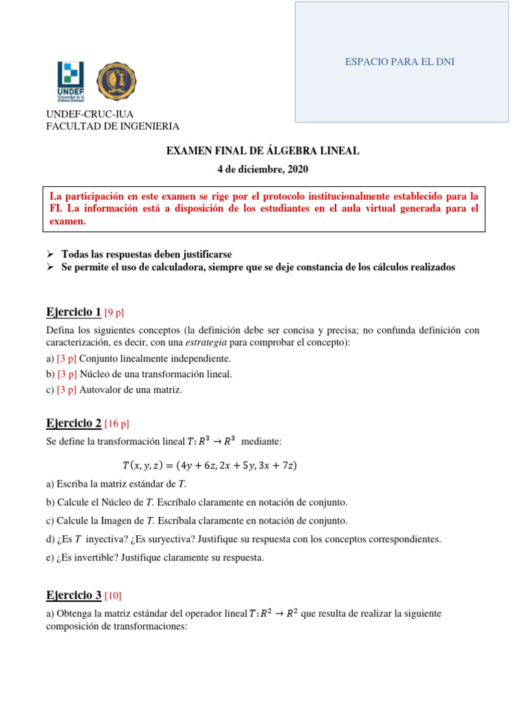 Final Practica 6 | PDF | Valores propios y vectores propios | Matriz (Matemáticas)