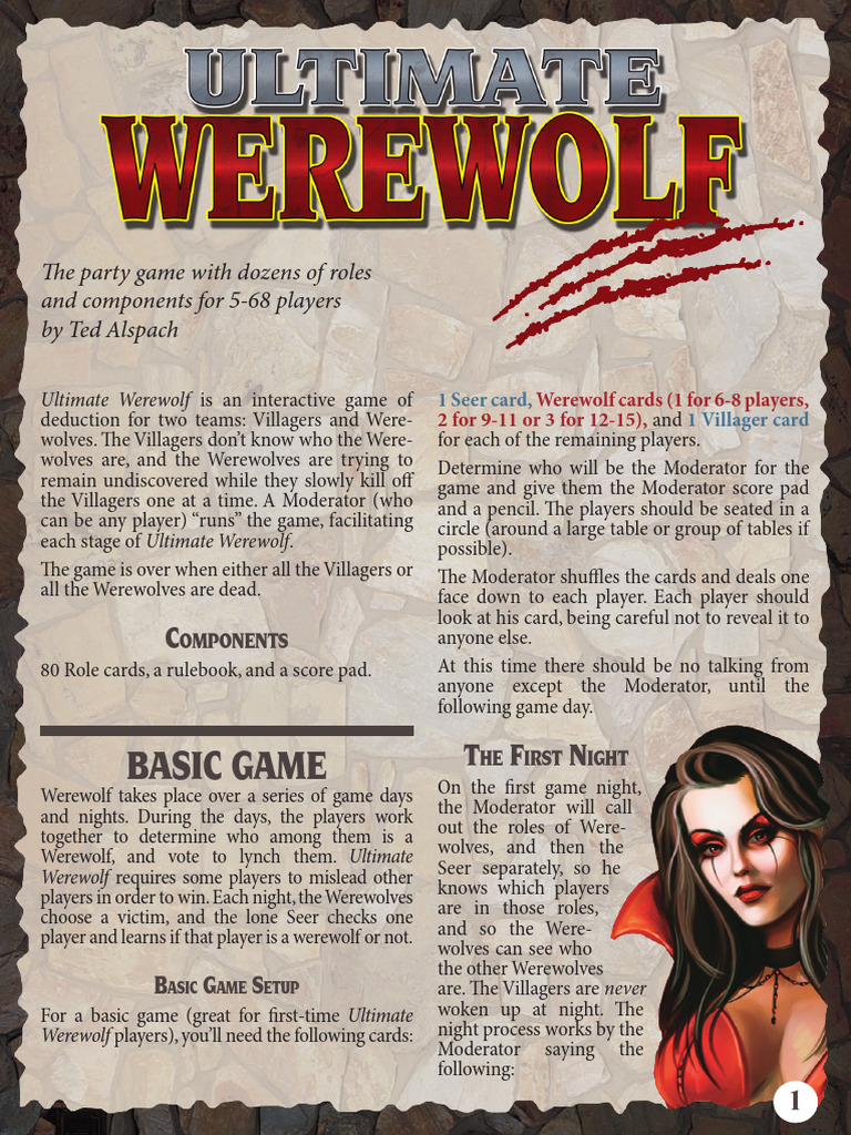 Werewolf | PDF | Werewolves | Tabletop Games