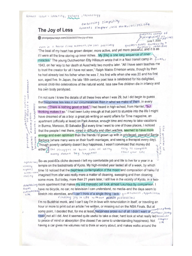 The Joy of Less | PDF