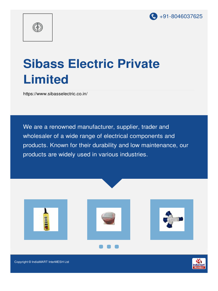 Sibass Electric Private Limited | PDF | Electrical Connector | Ac Power ...