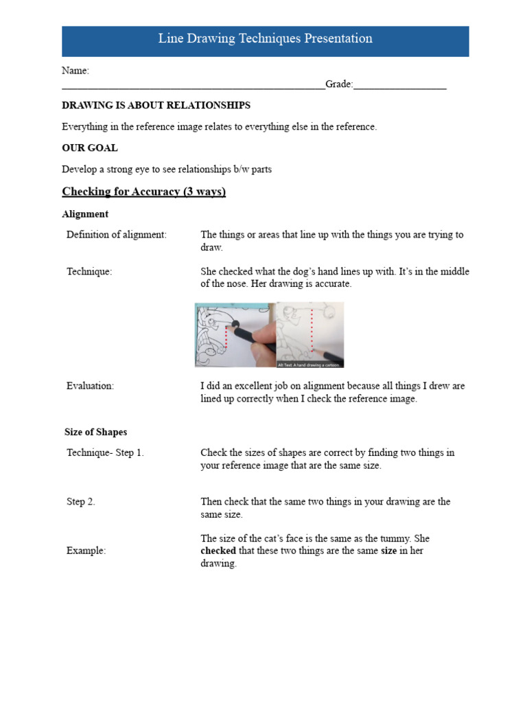 Drawing Techniques for Students | PDF | Drawing