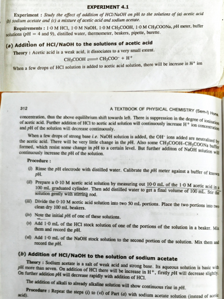pH metry practical experiment | PDF