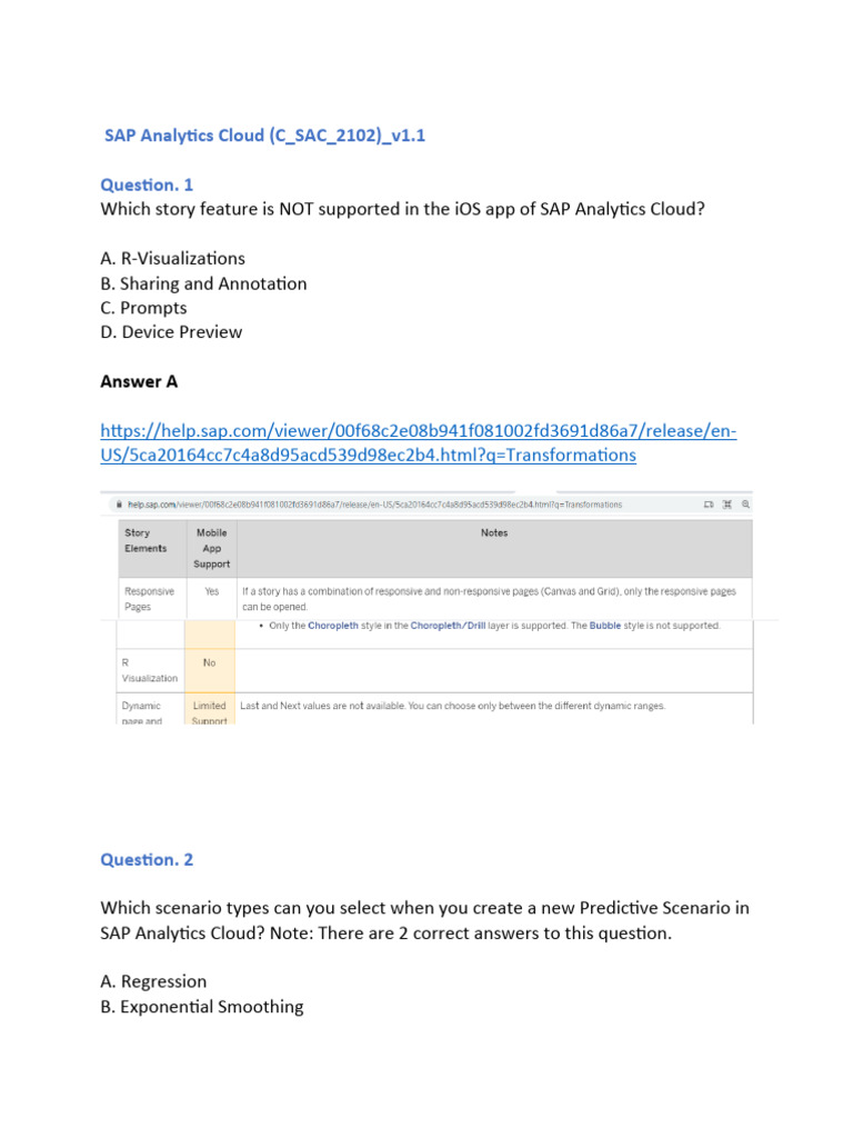 C - SAC - 2102 Dumps | PDF | Analytics | Cloud Computing