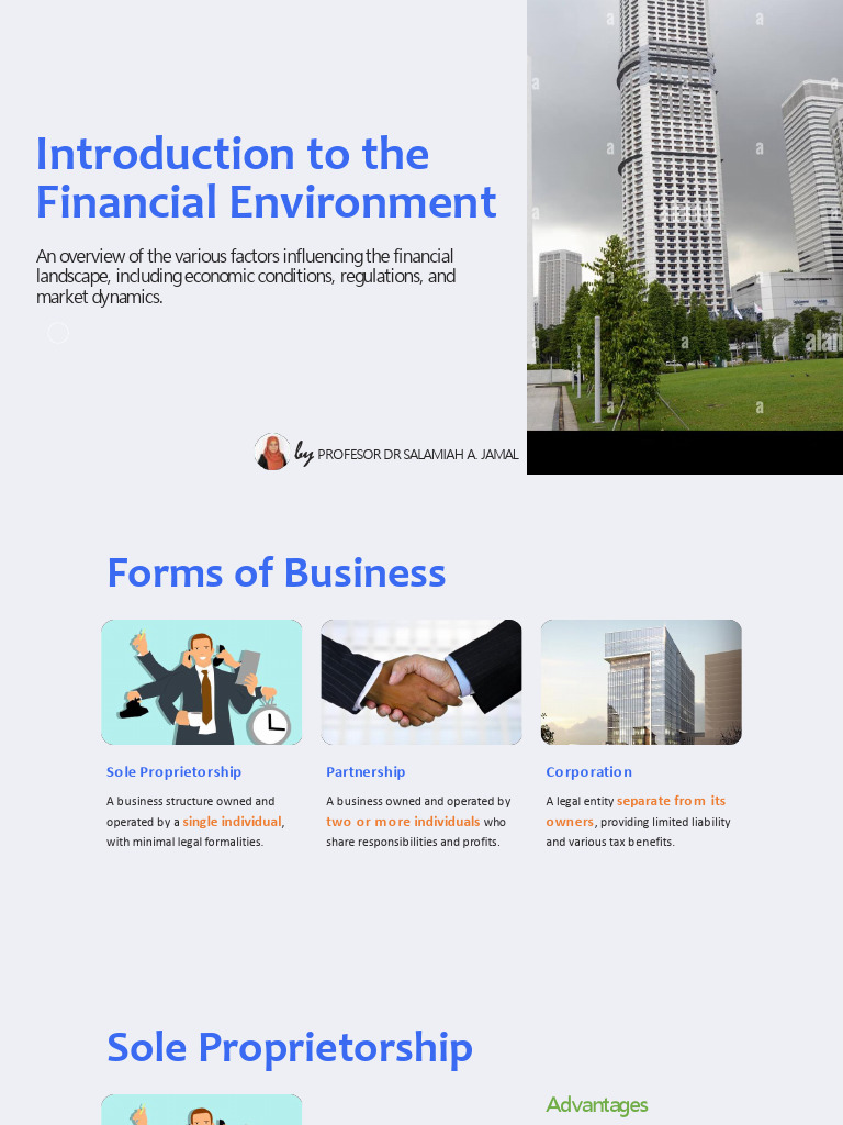Chp1 - Introduction To The Financial Environment | PDF | Mergers And Acquisitions | Taxes
