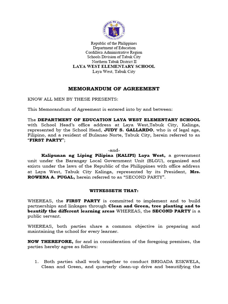 MOA On TREE PLANTIN | Download Free PDF | Philippines
