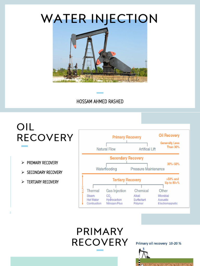 Water injection outdoor presentsation | PDF | Enhanced Oil Recovery ...