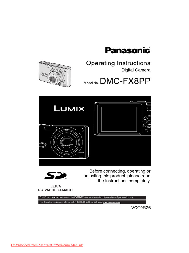 Panasonic Lumix DMC-FX8 | PDF | Camera | Exposure (Photography)