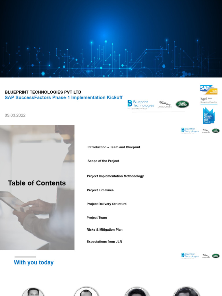 Draft - Blueprint - Kick Off Deck JLR Phase-1 | PDF | Cloud Computing ...