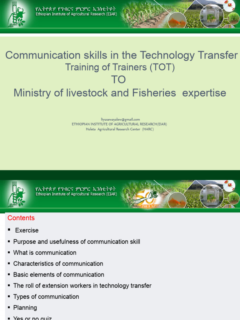 Animal Feed Extension Communication | PDF | Communication | Teaching Method