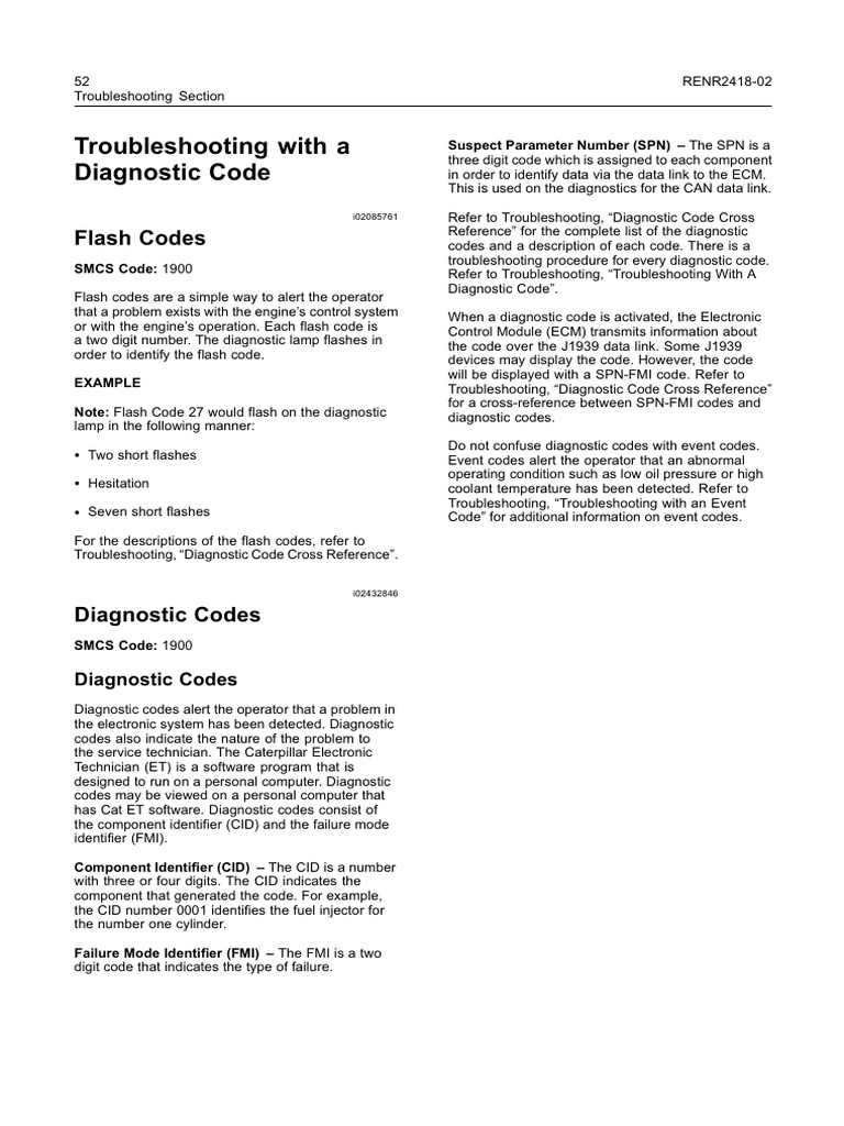 Code Cat C7 | PDF | Troubleshooting | Fuel Injection