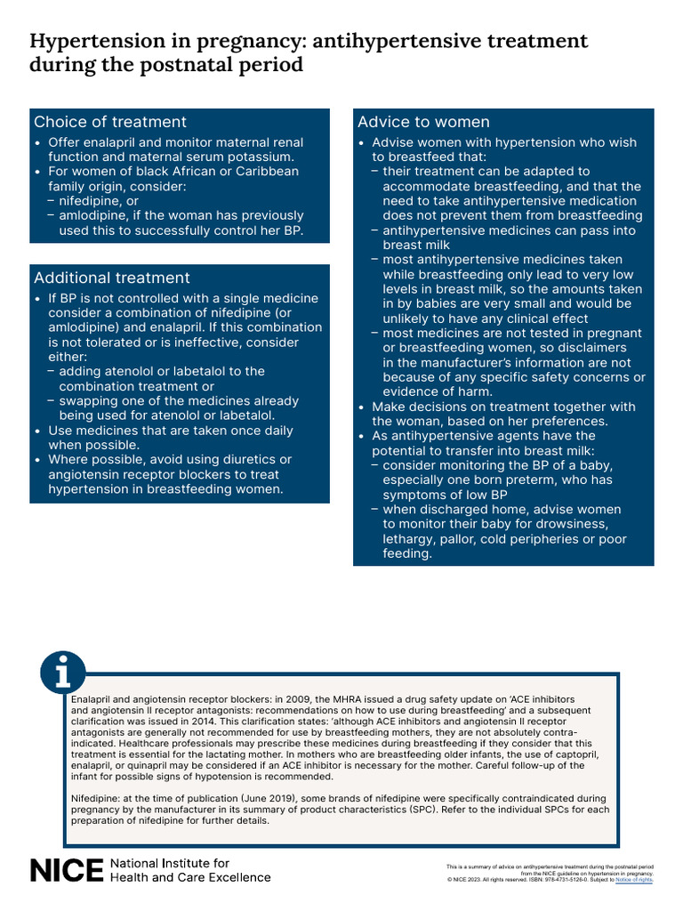 Terapi Hipertensi Post Partum | PDF | Breastfeeding | Hypertension