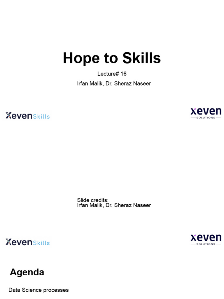 Lecture - 08 - Data Science Processes Part 2 | PDF | Machine Learning | Regression Analysis