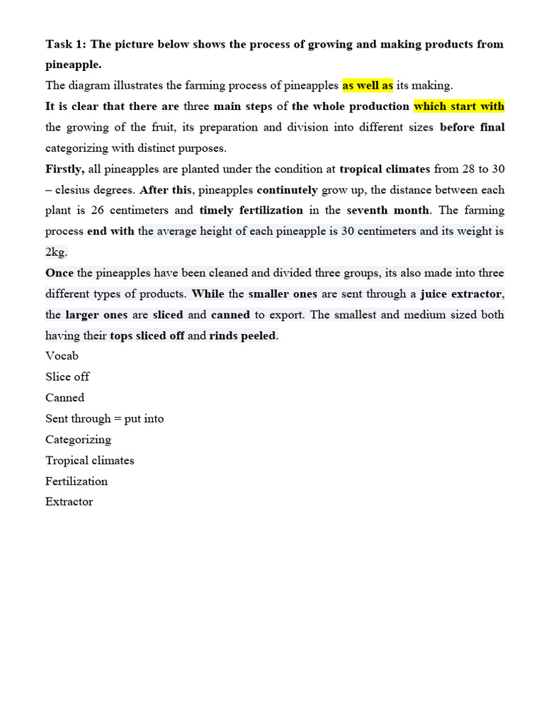 Task 1 | Download Free PDF | Pineapple