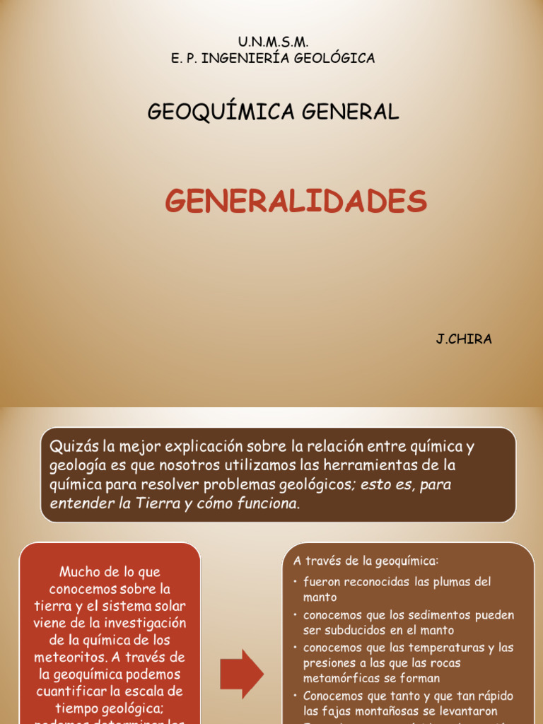 1.-GEOQUÍMICA - Conceptos | PDF | Ciencias sociales