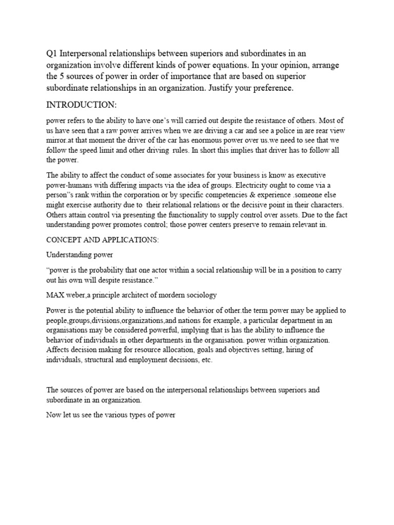 Assignment Org Pdf Power Social And Political Extraversion And