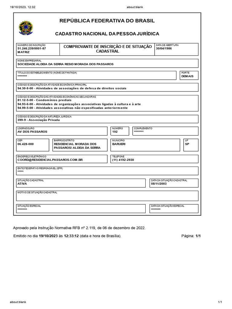 Ficha Cadastral | PDF | Brasil