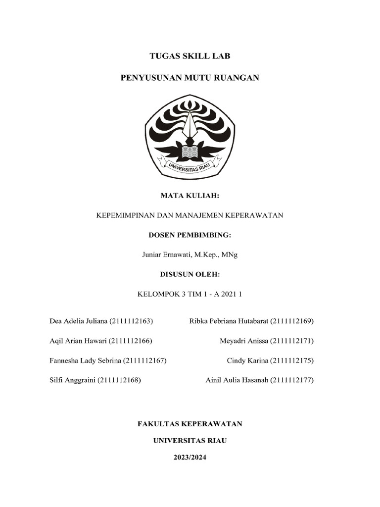 Perancangan Mutu - Tim1 Kel 3 (A 2021 1) (2) - Unlocked | PDF