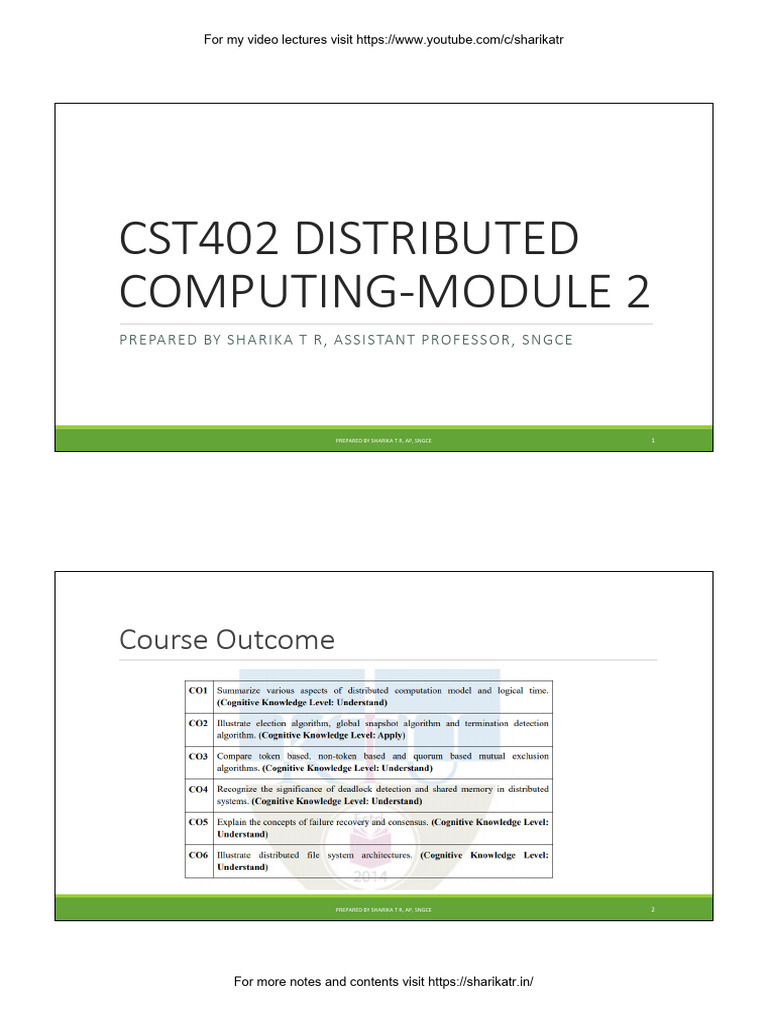 Ds Module 2part 1 | PDF | Distributed Computing | Algorithms
