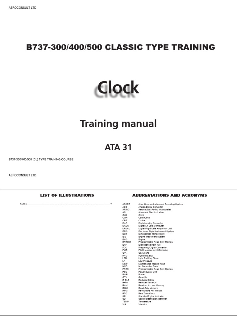 ATA 31 - Clock | PDF | Clock | Read Only Memory