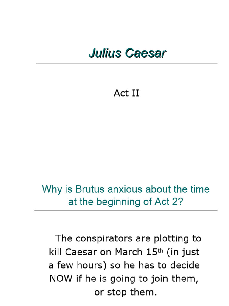 JC Act 2 Review | PDF | Julius Caesar