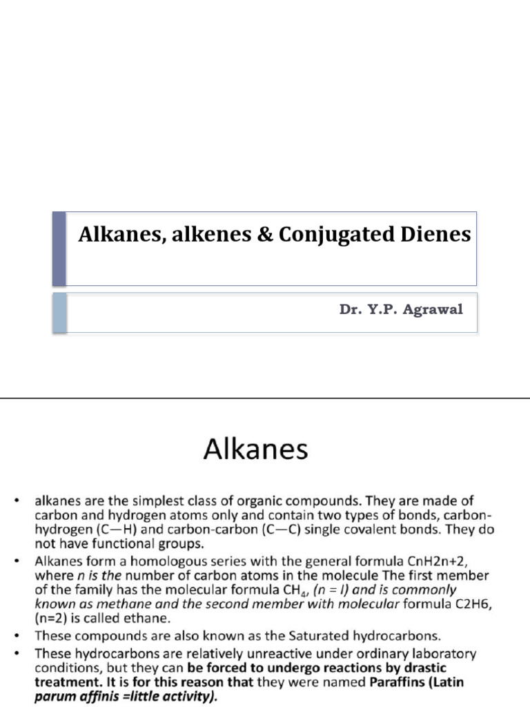Alkane and Alkenes | PDF | Cooking, Food & Wine