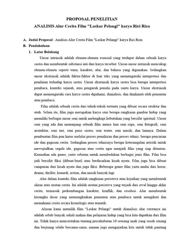 Analisis Laskar Pelangi Kel 6-1 | PDF