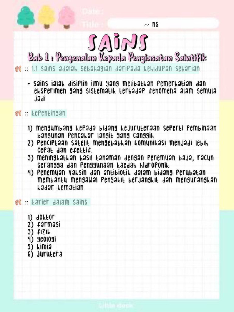 Sains b1 f1 Studywithadmin | PDF