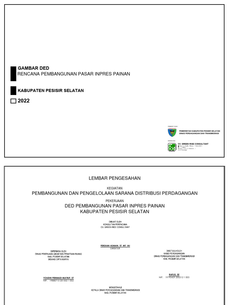 Ded Pembangunan Pasar Painan | PDF