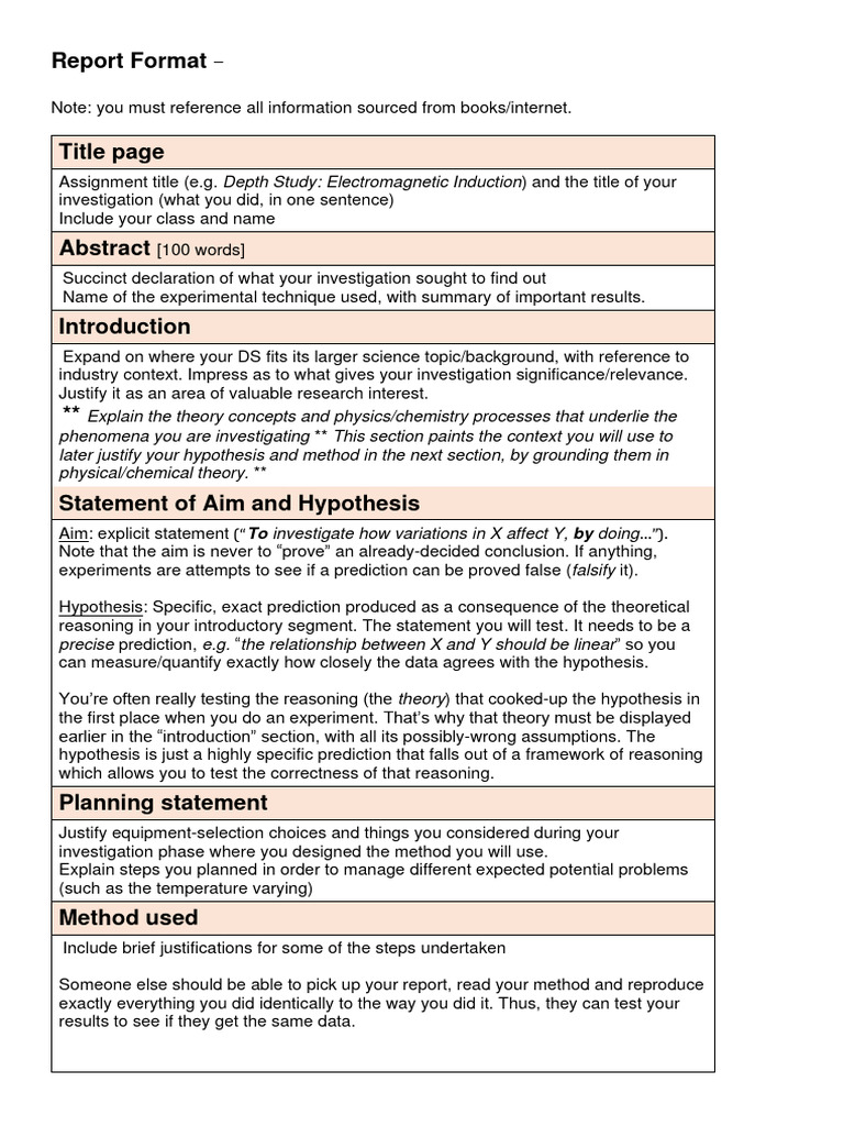 Report Sections | Download Free PDF | Theory | Hypothesis