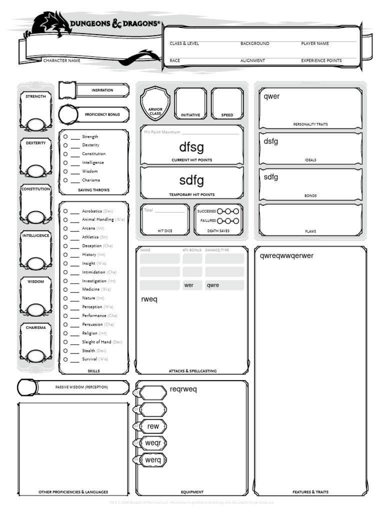 DFSG SDFG: Strength | PDF | Role Playing | Gaming