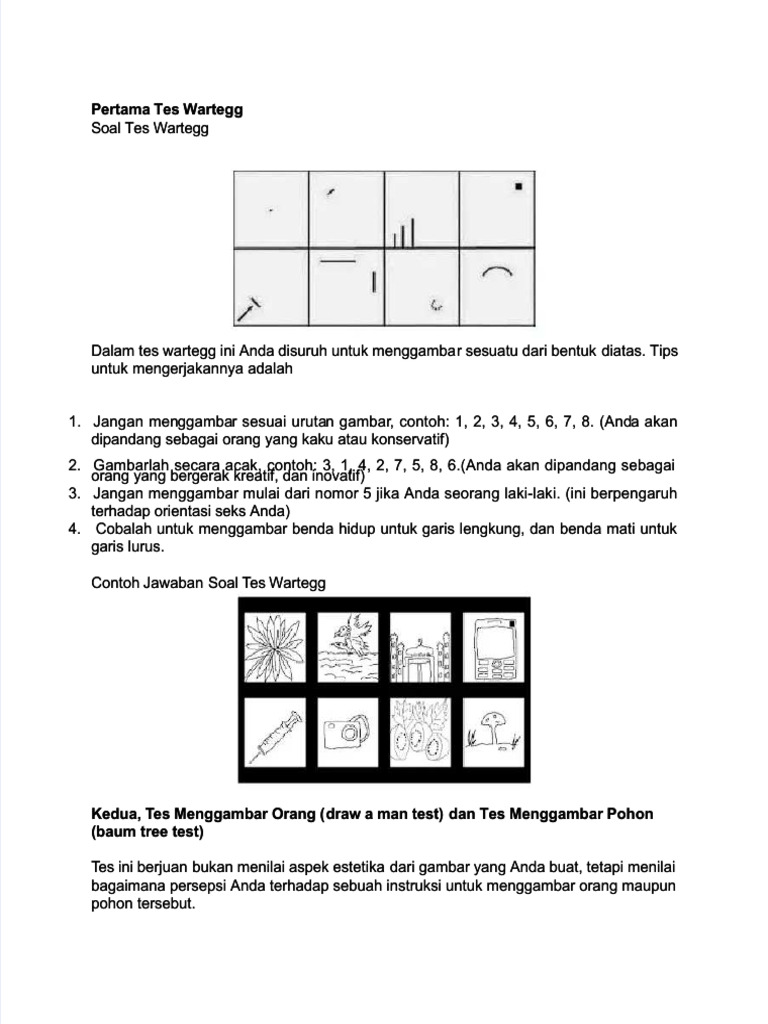 Panduan Lengkap Tes Wartegg | PDF