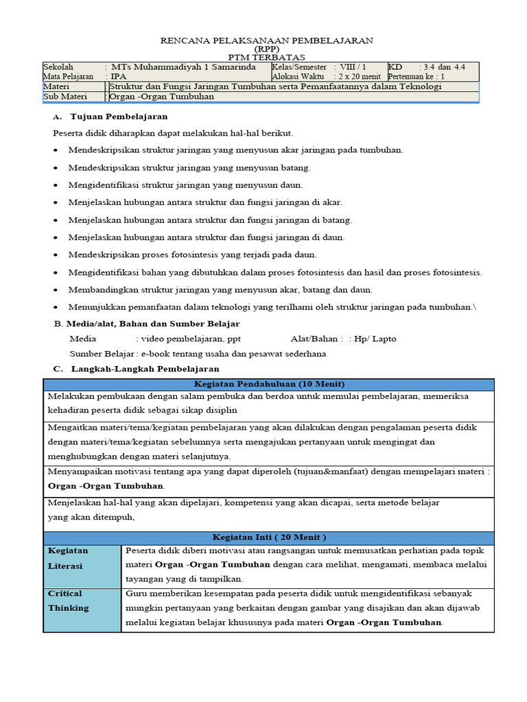 4 - IPA 8 - Struktur Jaringan DLM Tech | PDF