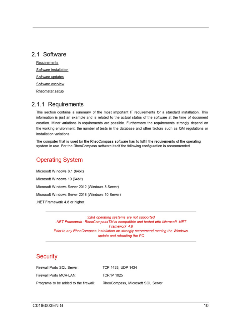 Requerimientos Rheocompass | PDF | Solid State Drive | Databases