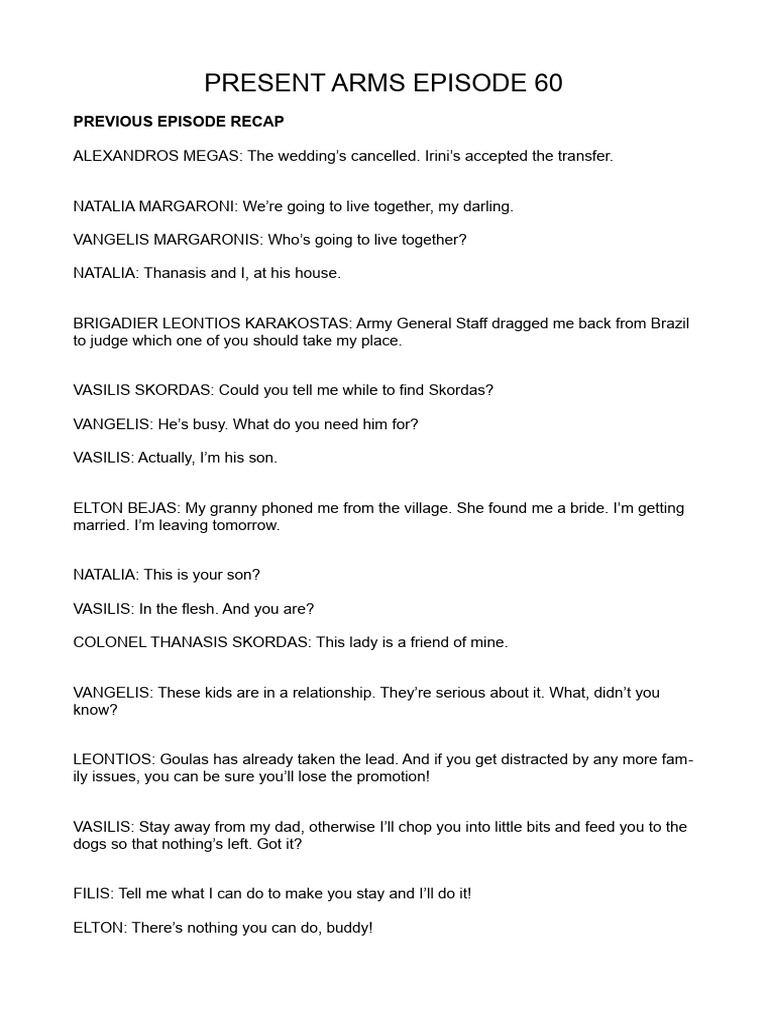 Present Arms Ep 60 | PDF