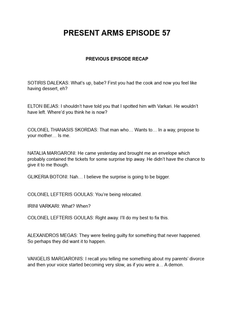 Present Arms Ep 57 | PDF