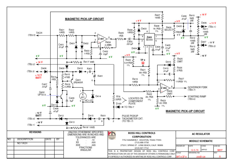 Magnetic Pick-Up Circuit | PDF | Electrical Components | Electrical Engineering