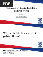Guidelines in The Filling Out of The SALN | PDF | Marriage | Real Property